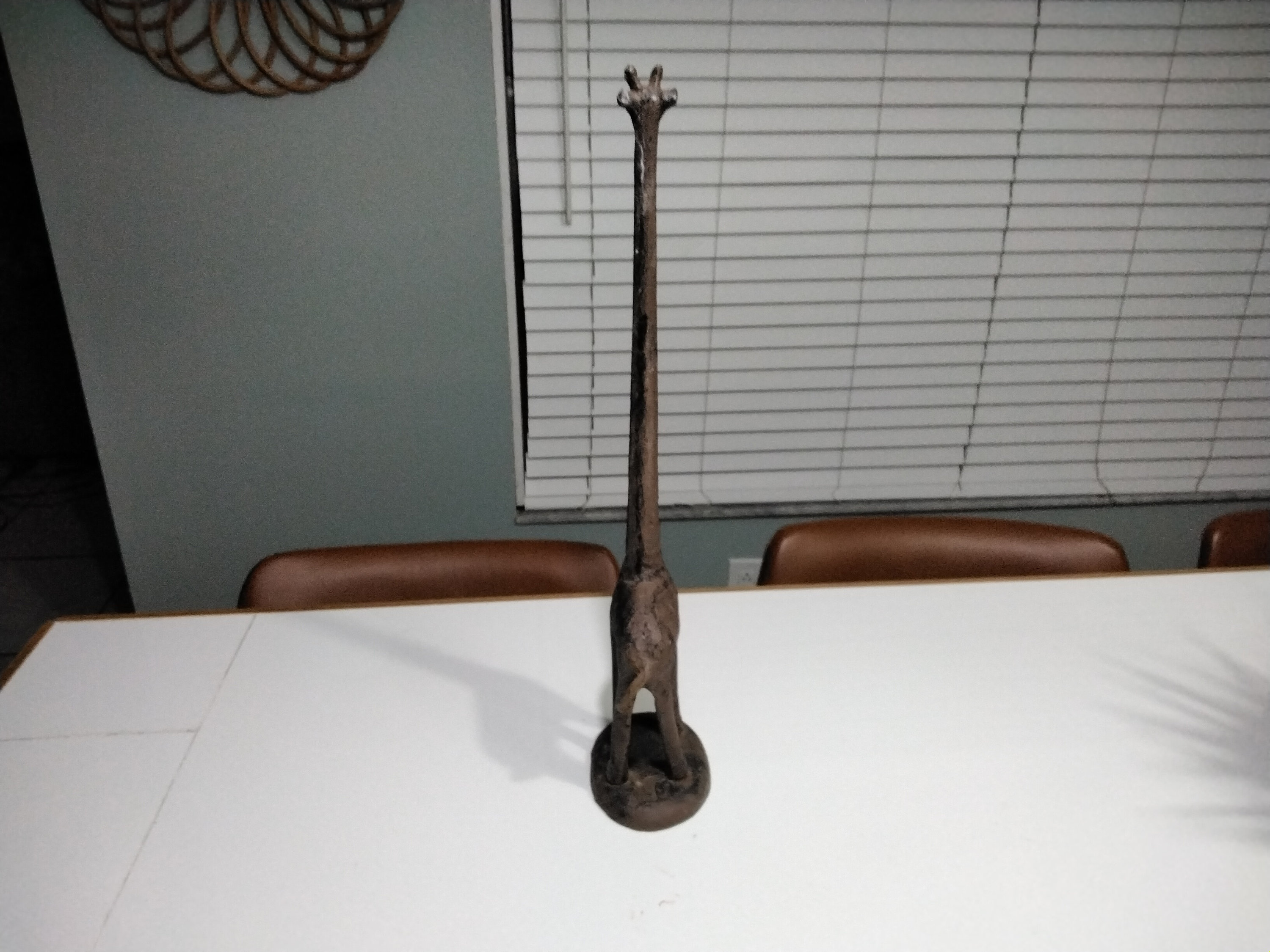 Giraffe Sculpture Wrought Iron Giraffe Figurine Excellent - Vintage - Etsy