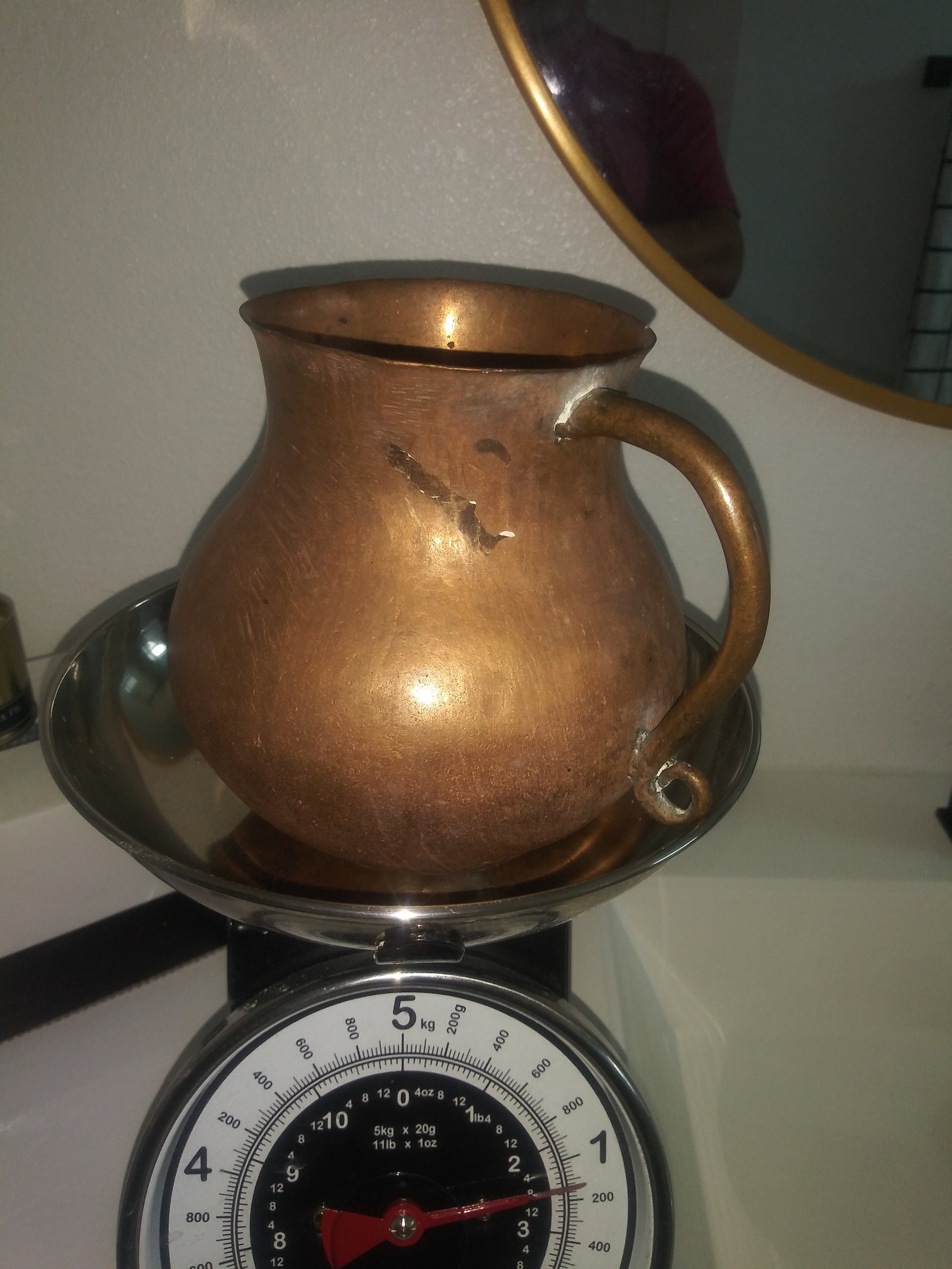 Bronze Metal Pitcher - Etsy