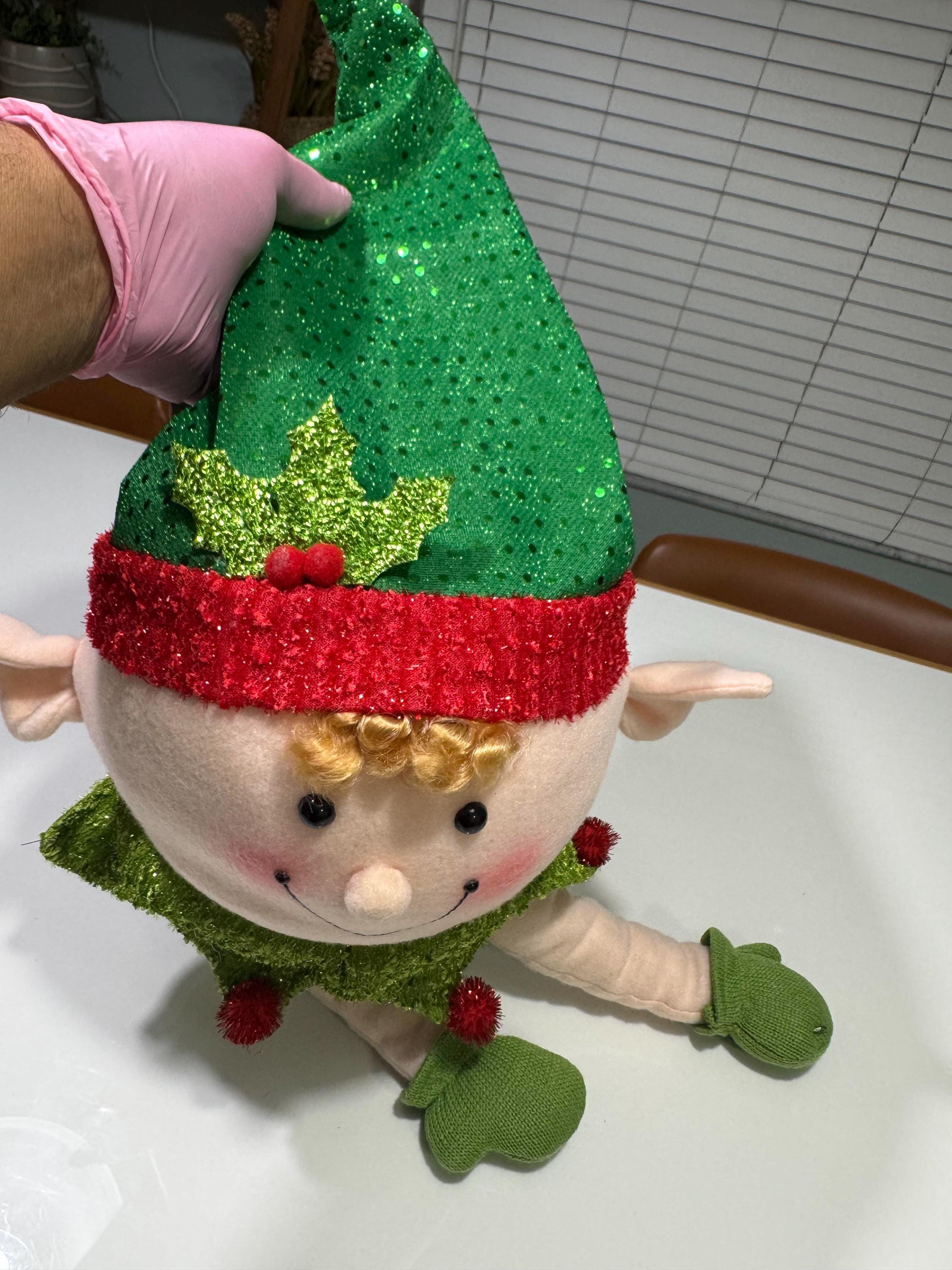 Elf Hugging Tree Topper / Table Decor - Vintage - Etsy