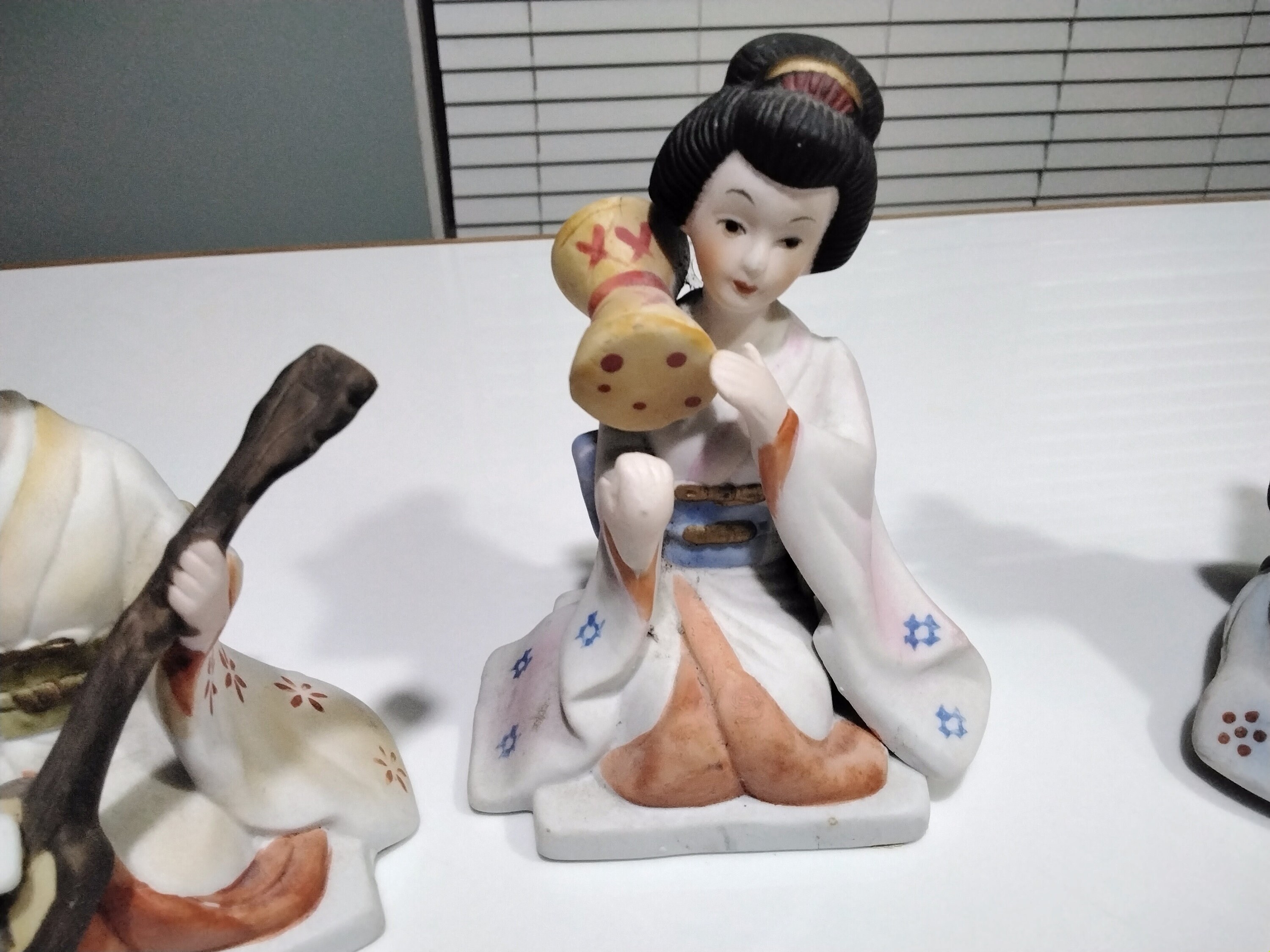 Hand Painted Porcelain Geisha/japanese Figurines Set - Taiwan - Etsy