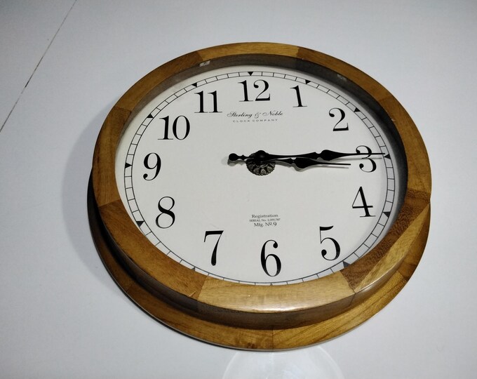 Clock Wall Decoration - Wood Made - Etsy