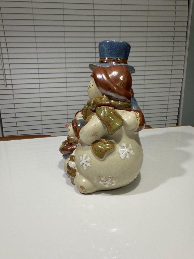 Snowman Family Cookie Jar - Vintage Rare - Etsy