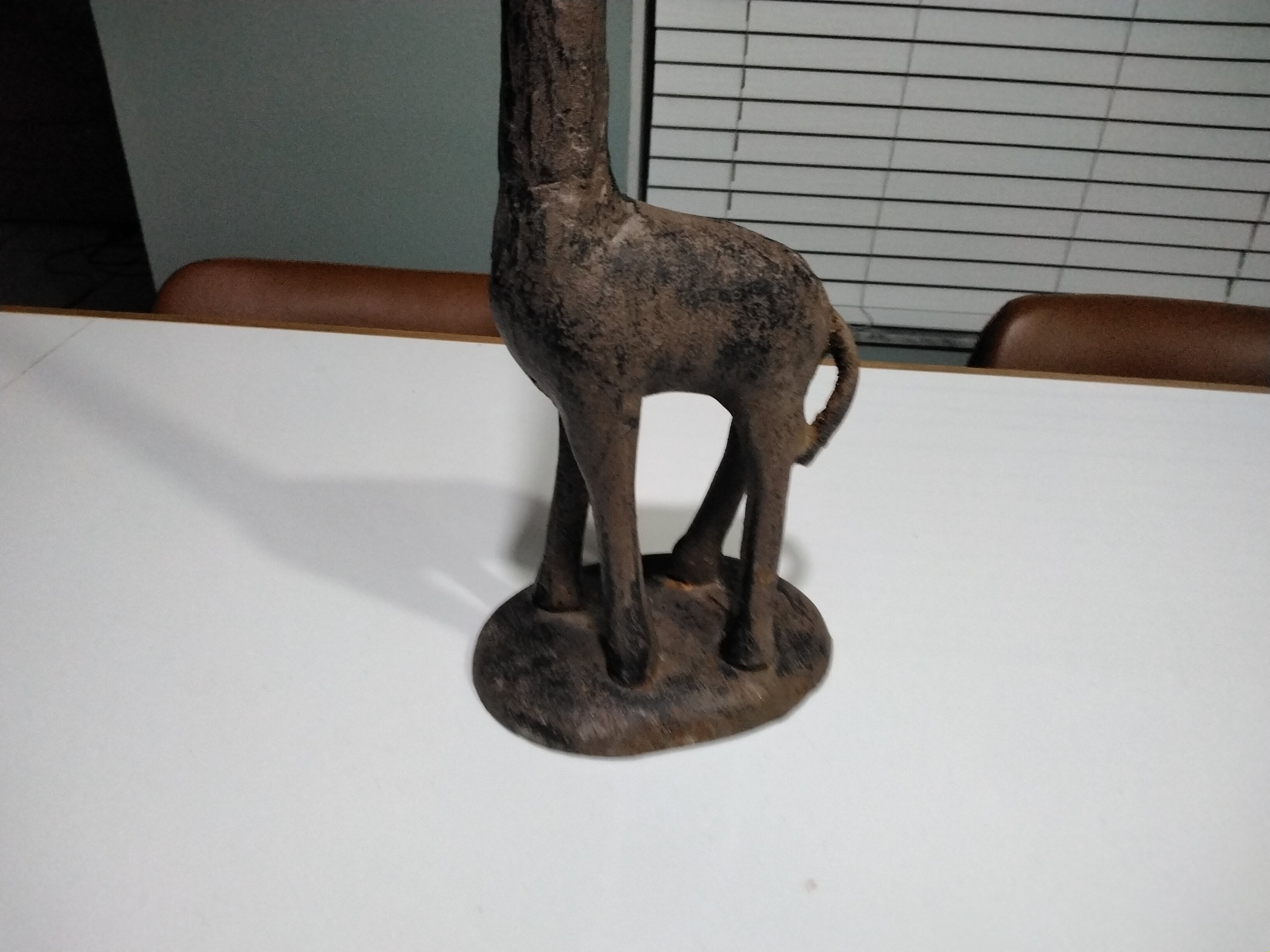 Giraffe Sculpture Wrought Iron Giraffe Figurine Excellent - Vintage - Etsy