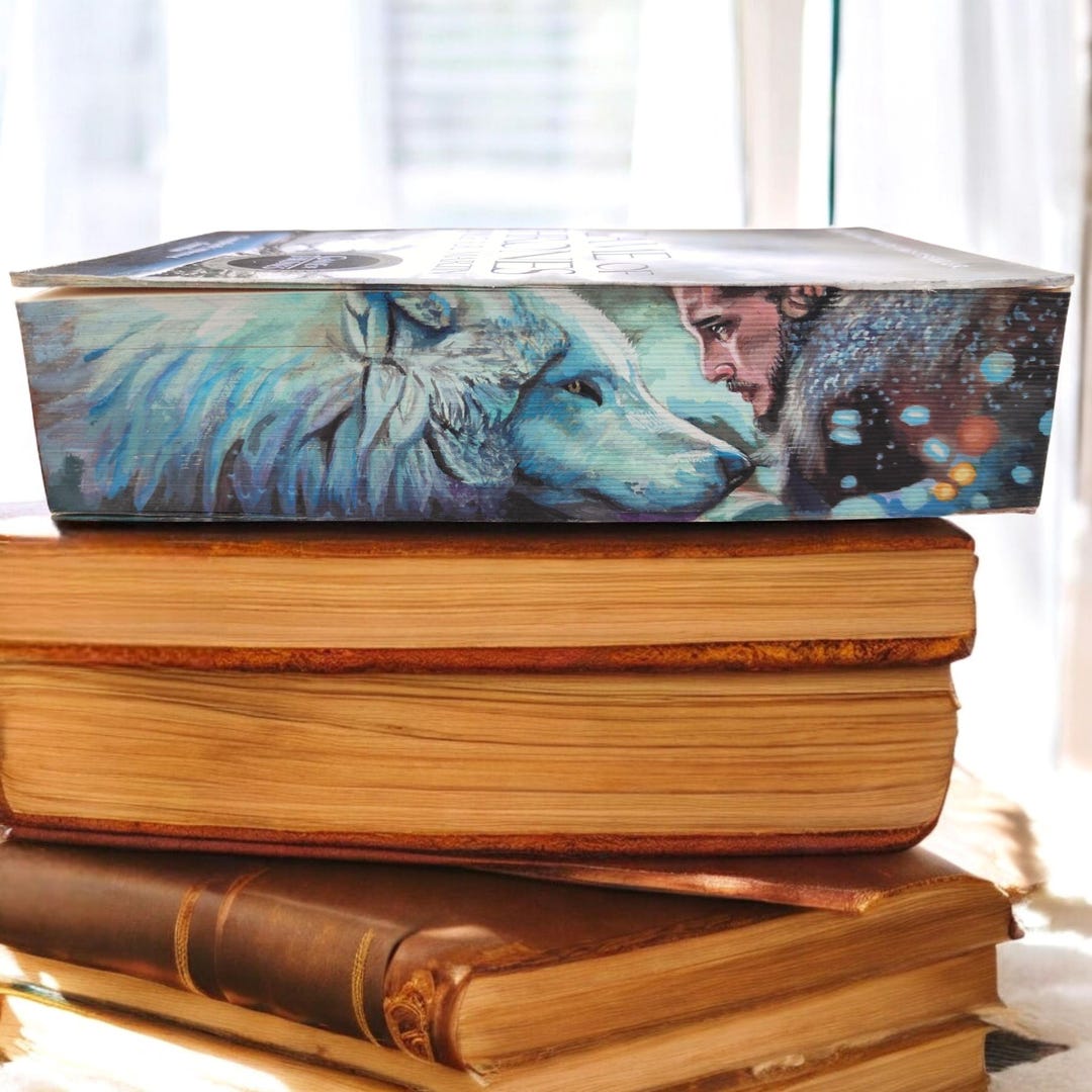 Custom Fore-edge Painting Game of Thrones Book, Sprayed Edge Books ...