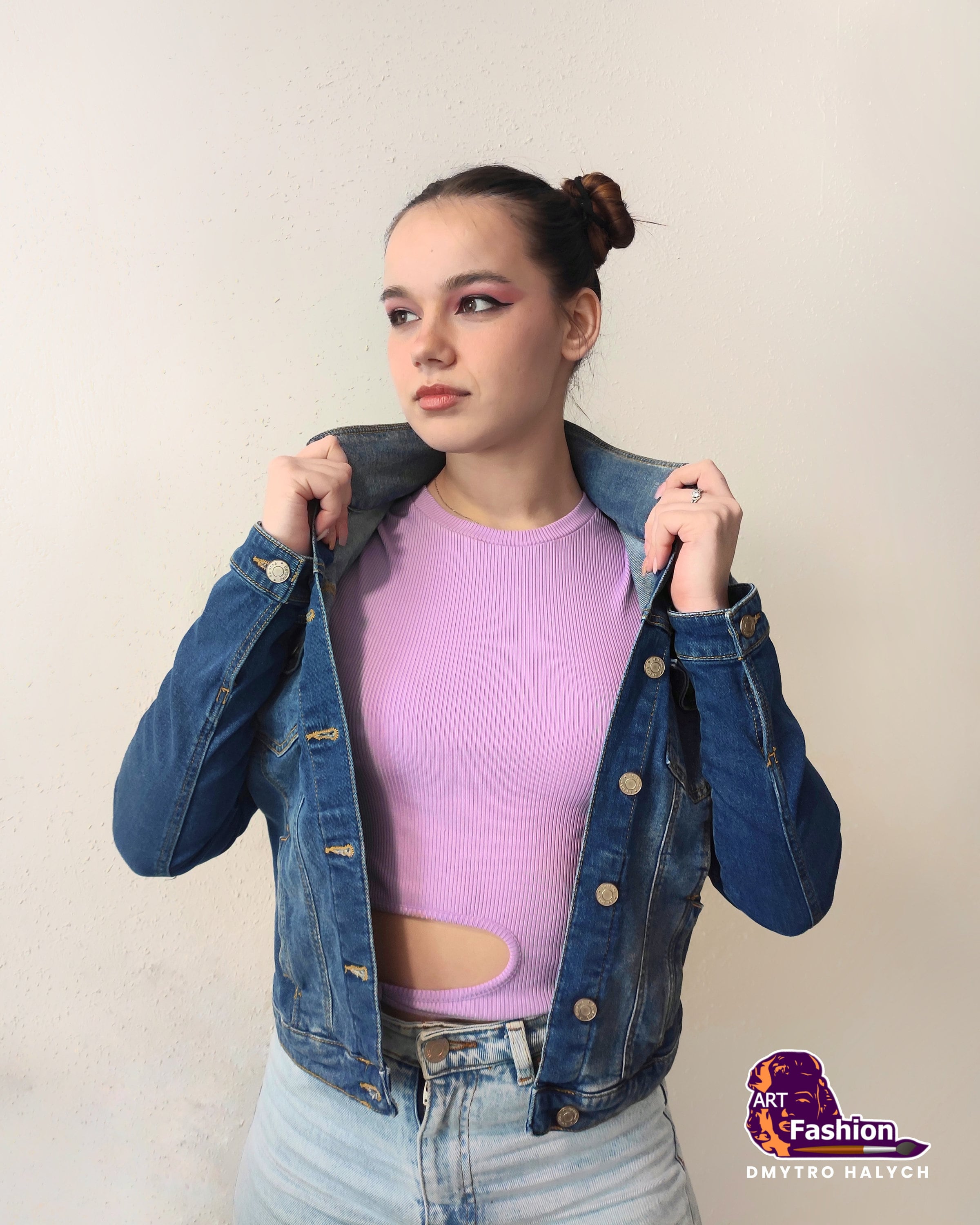 Hand Painted Anime Denim Jacket, Custom Personalized Clothes for Her ...