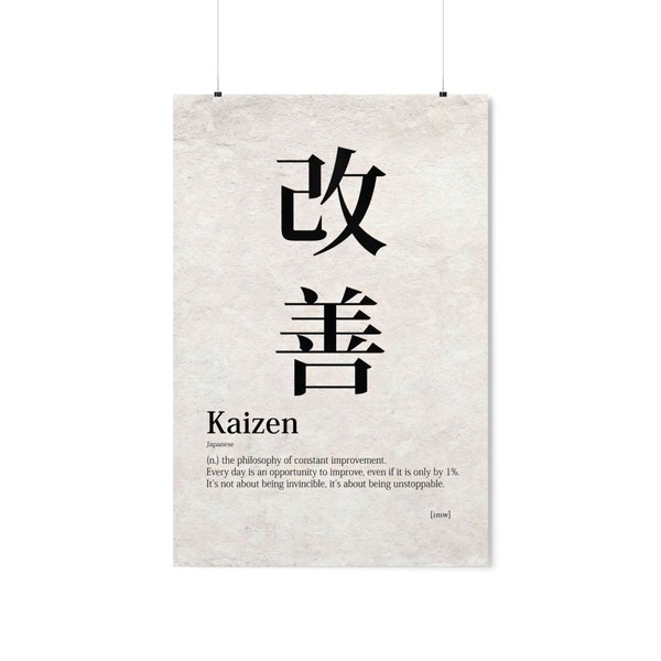 Motivational Poster Kaizen - Etsy