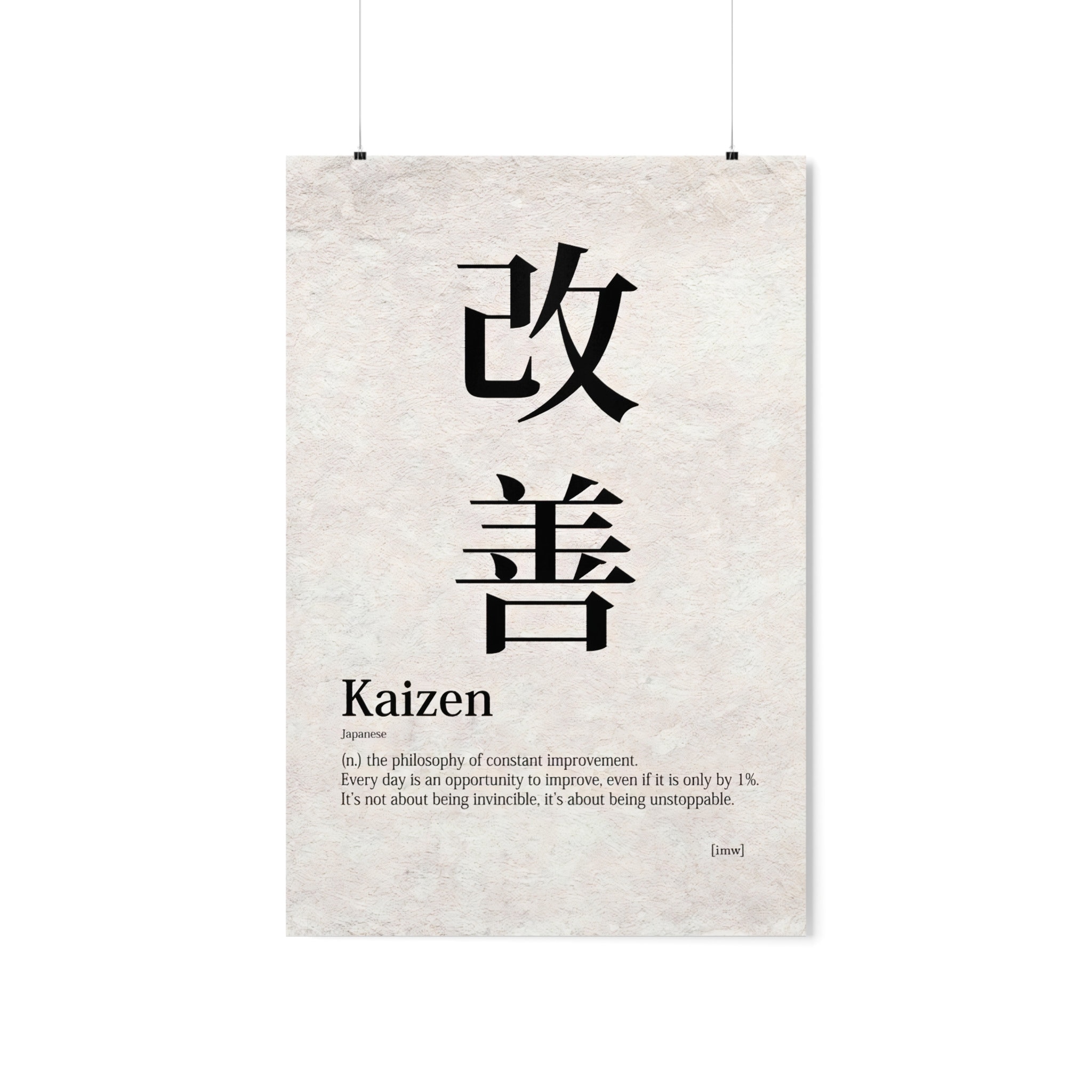 Kaizen Motivational Premium Matte Posters - Etsy
