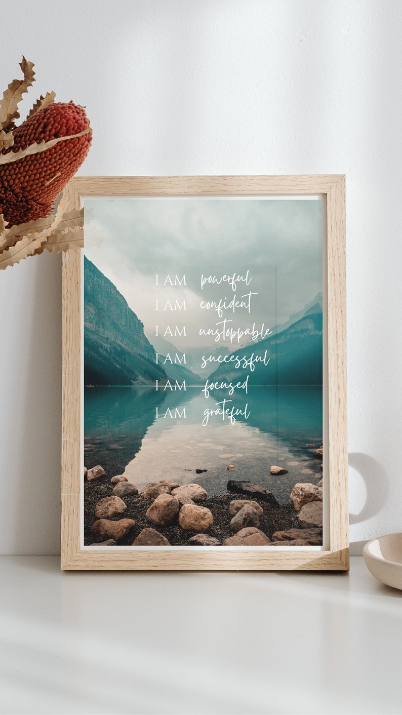 Motivational Printable Wall Art, Affirmations Printable, Inspiring Wall ...