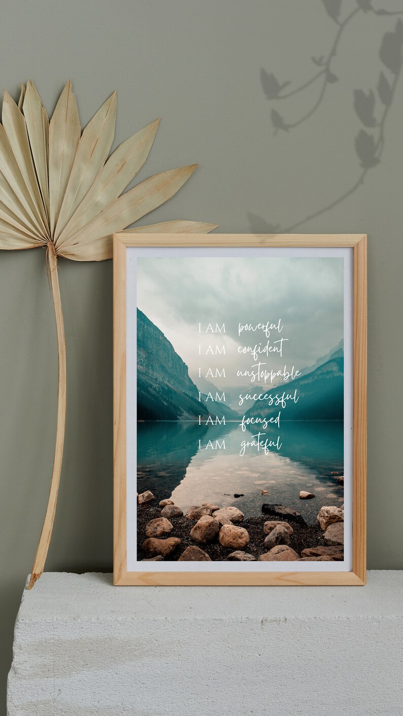 Motivational Printable Wall Art, Affirmations Printable, Inspiring Wall ...