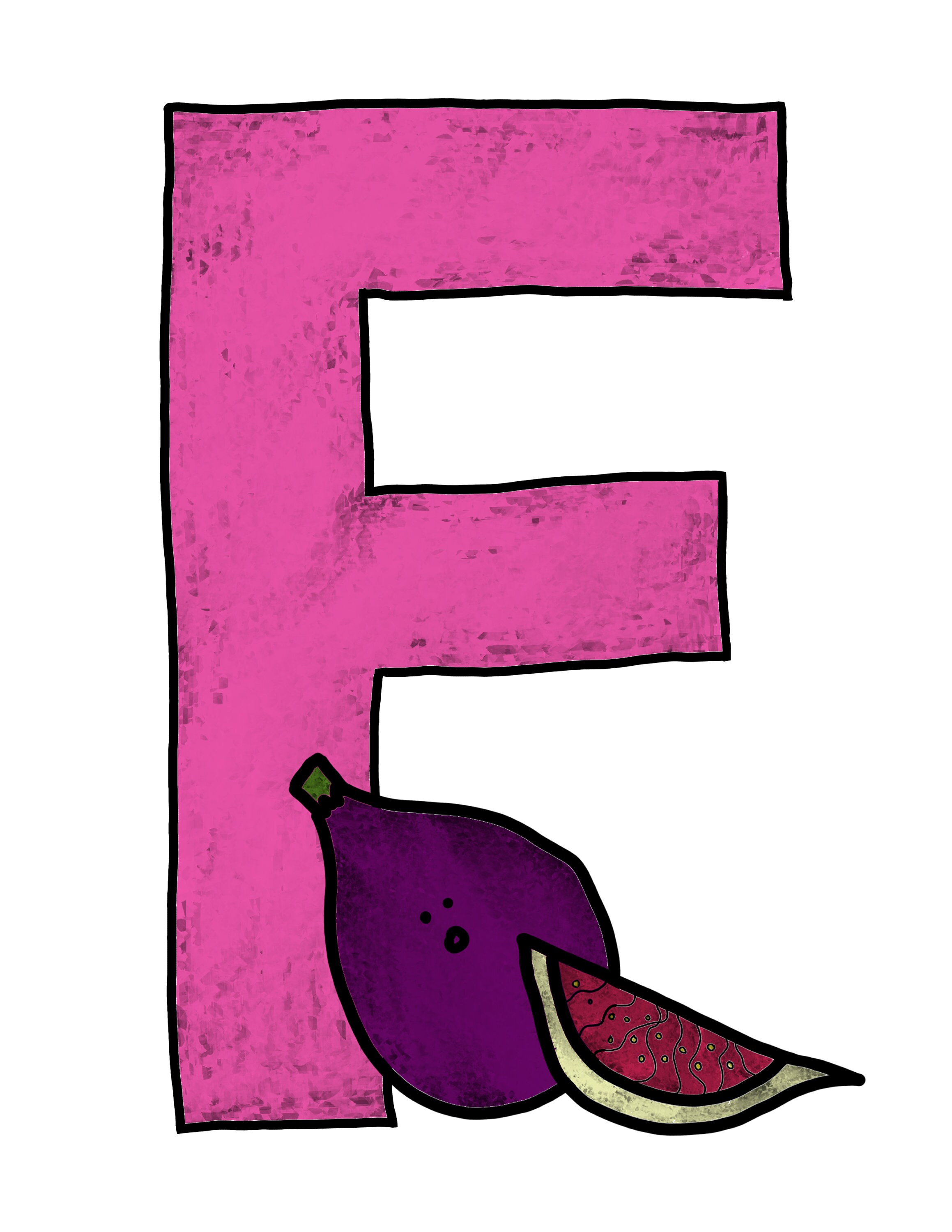 Printable Alphabet Fruit & Vegetable Theme Wall Decoration Teacher ...