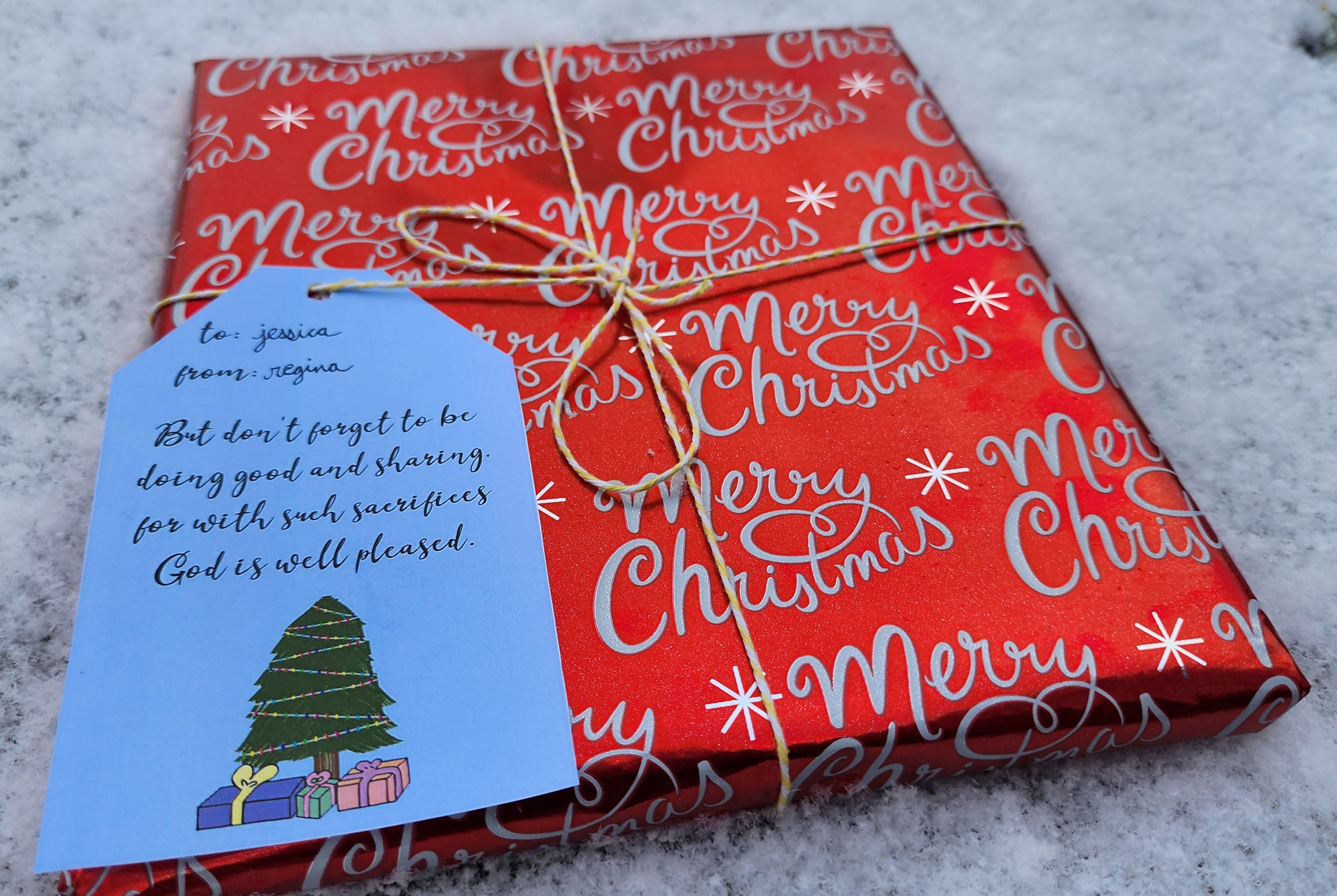 Printable Christmas Bible Verse Scripture Gift Tags - Etsy