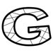 Printable Geometric Alphabet Letters Coloring Pages Wall Decoration ...
