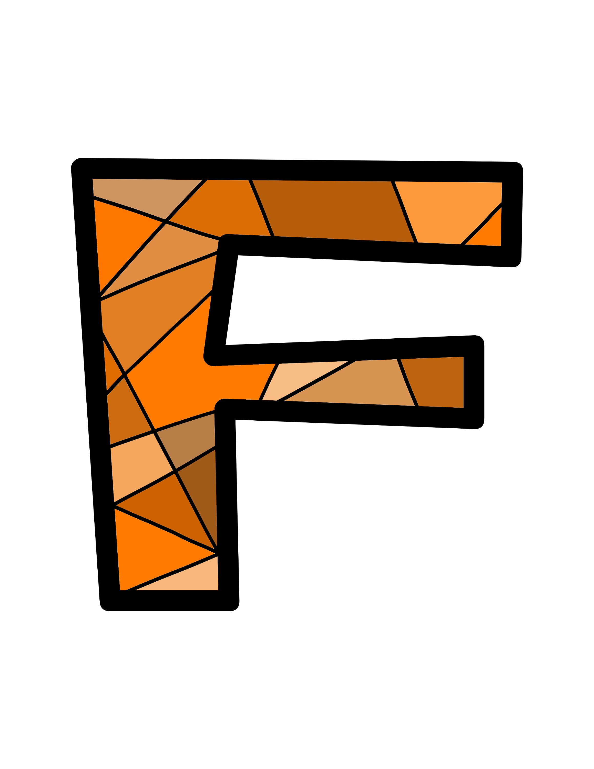 Printable Colorful Geometric Alphabet Letters Wall Decoration Teacher ...