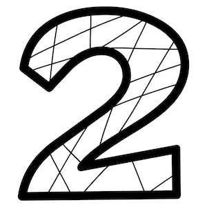 Geometric Number Set Printable Coloring Pages - Wall Decoration Teacher ...