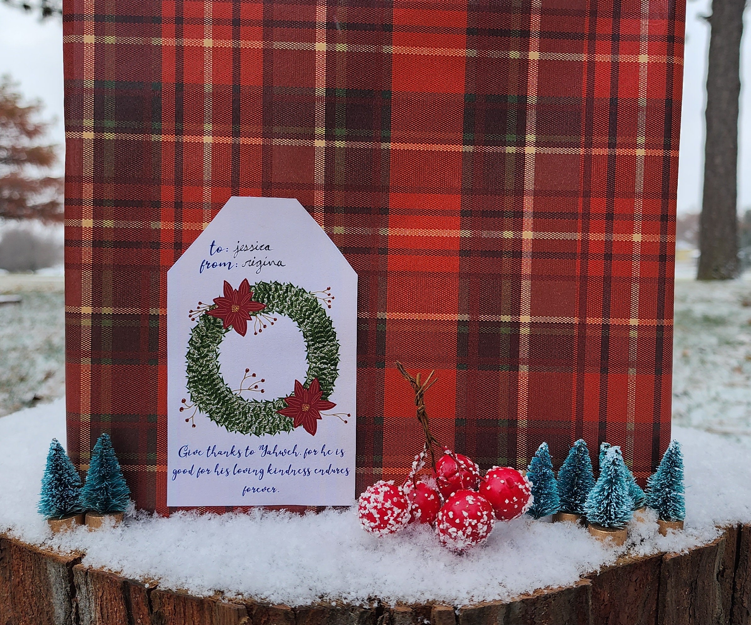 Printable Christmas Bible Verse Scripture Gift Tags - Etsy