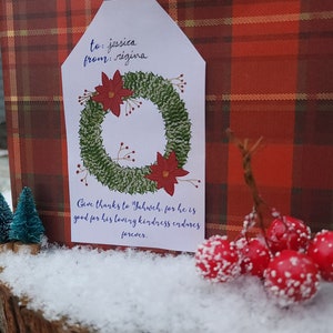 Printable Christmas Bible Verse Scripture Gift Tags - Etsy