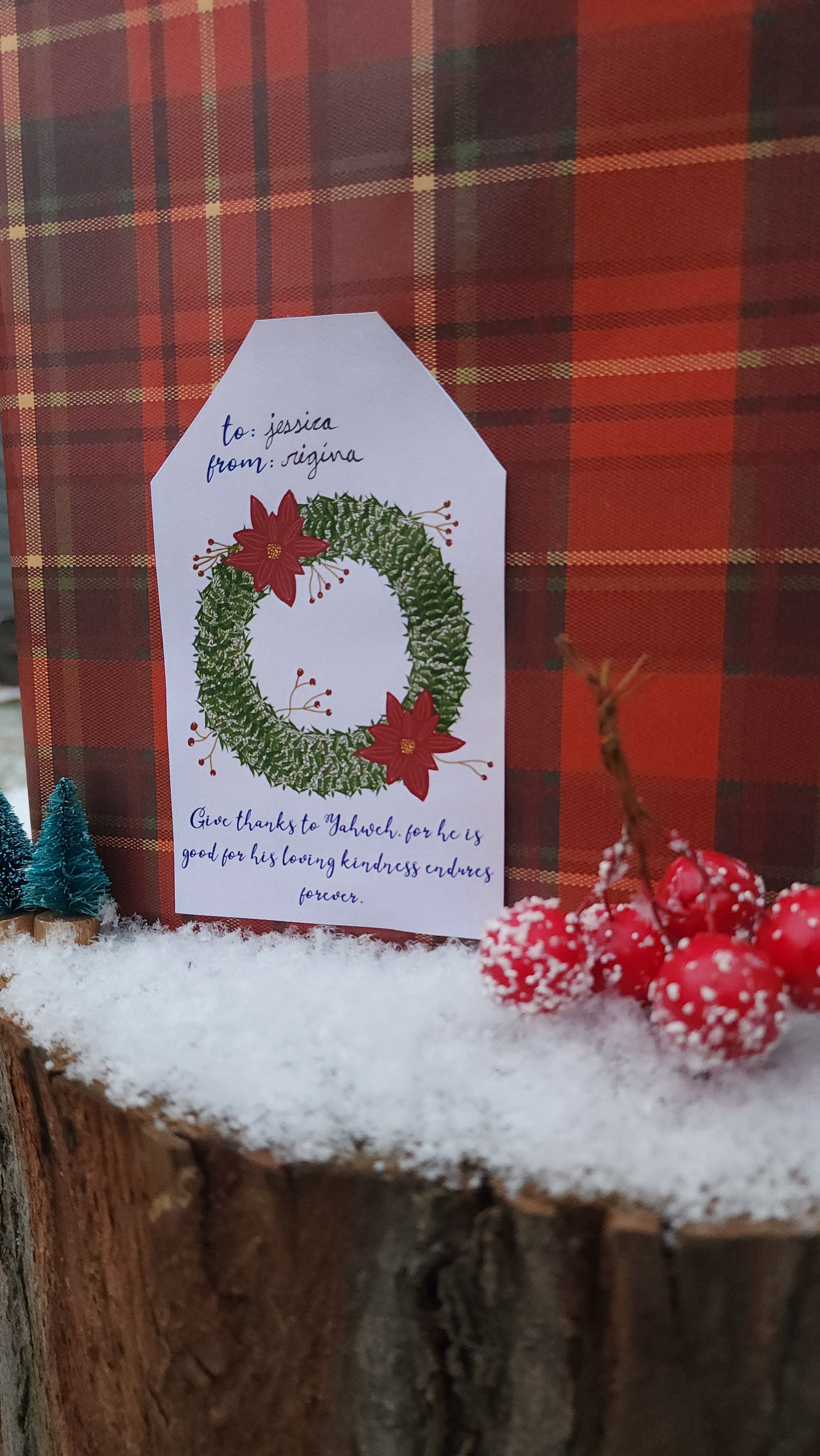 Printable Christmas Bible Verse Scripture Gift Tags - Etsy