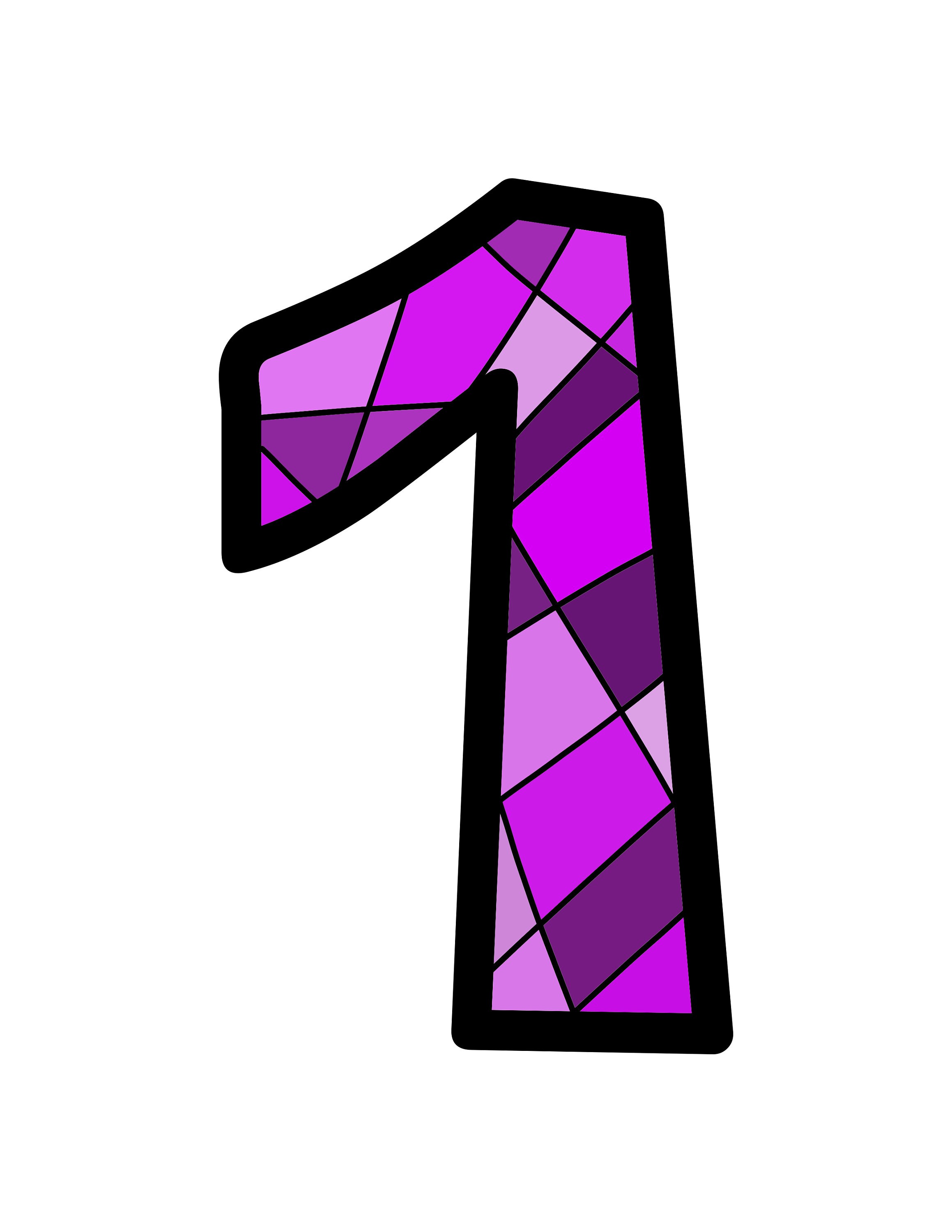 Geometric Number Set Printable Wall Decoration Teacher Resources ...