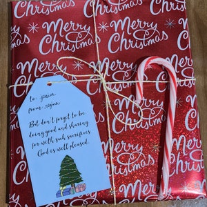 Printable Christmas Bible Verse Scripture Gift Tags - Etsy