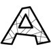 Printable Geometric Alphabet Letters Coloring Pages Wall Decoration ...