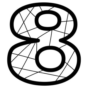 Geometric Number Set Printable Coloring Pages - Wall Decoration Teacher ...