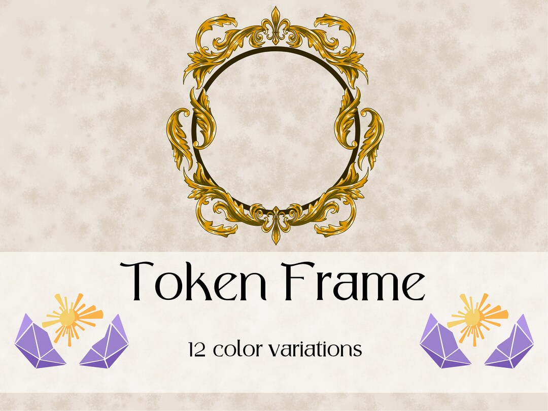 DND Noble Token Border, 12 Colors / Foundry / Roll 20 / MTB - Etsy