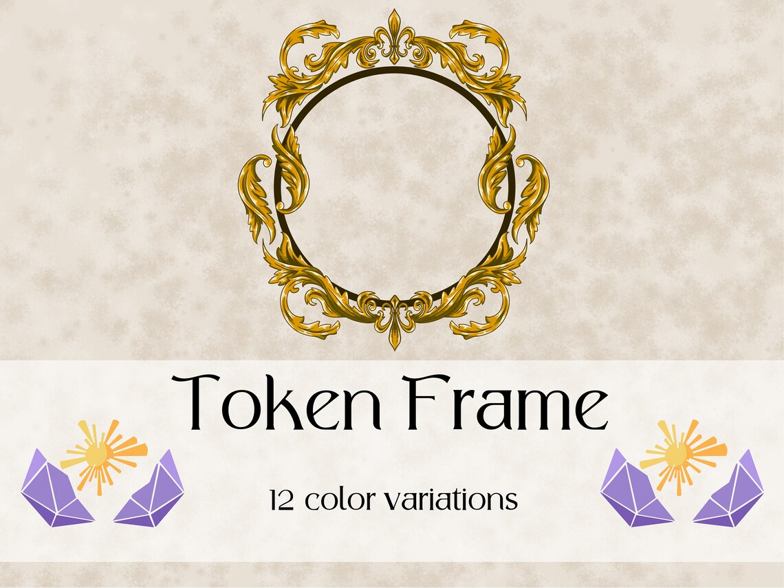 DND Noble Token Border, 12 Colors / Foundry / Roll 20 / MTB - Etsy