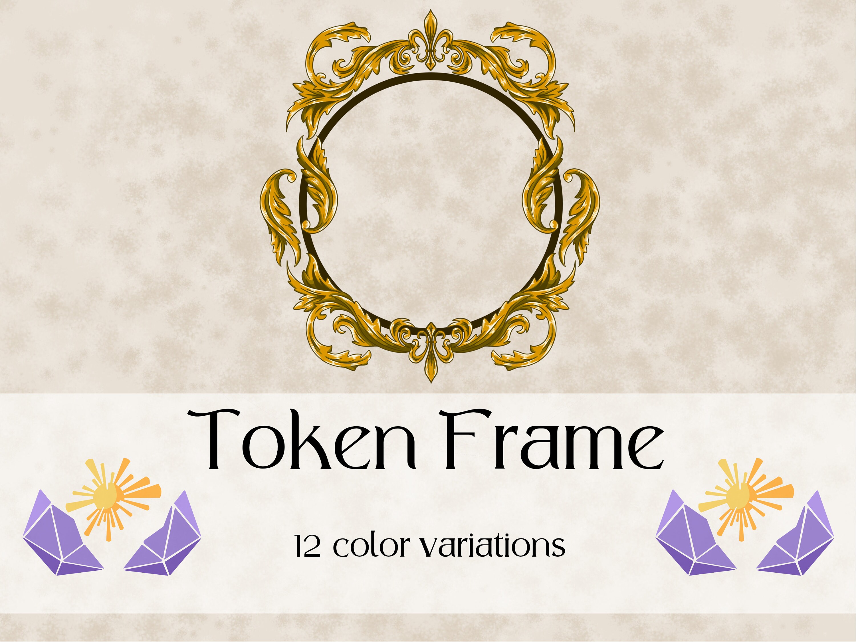 DND Noble Token Border, 12 Colors / Foundry / Roll 20 / MTB - Etsy