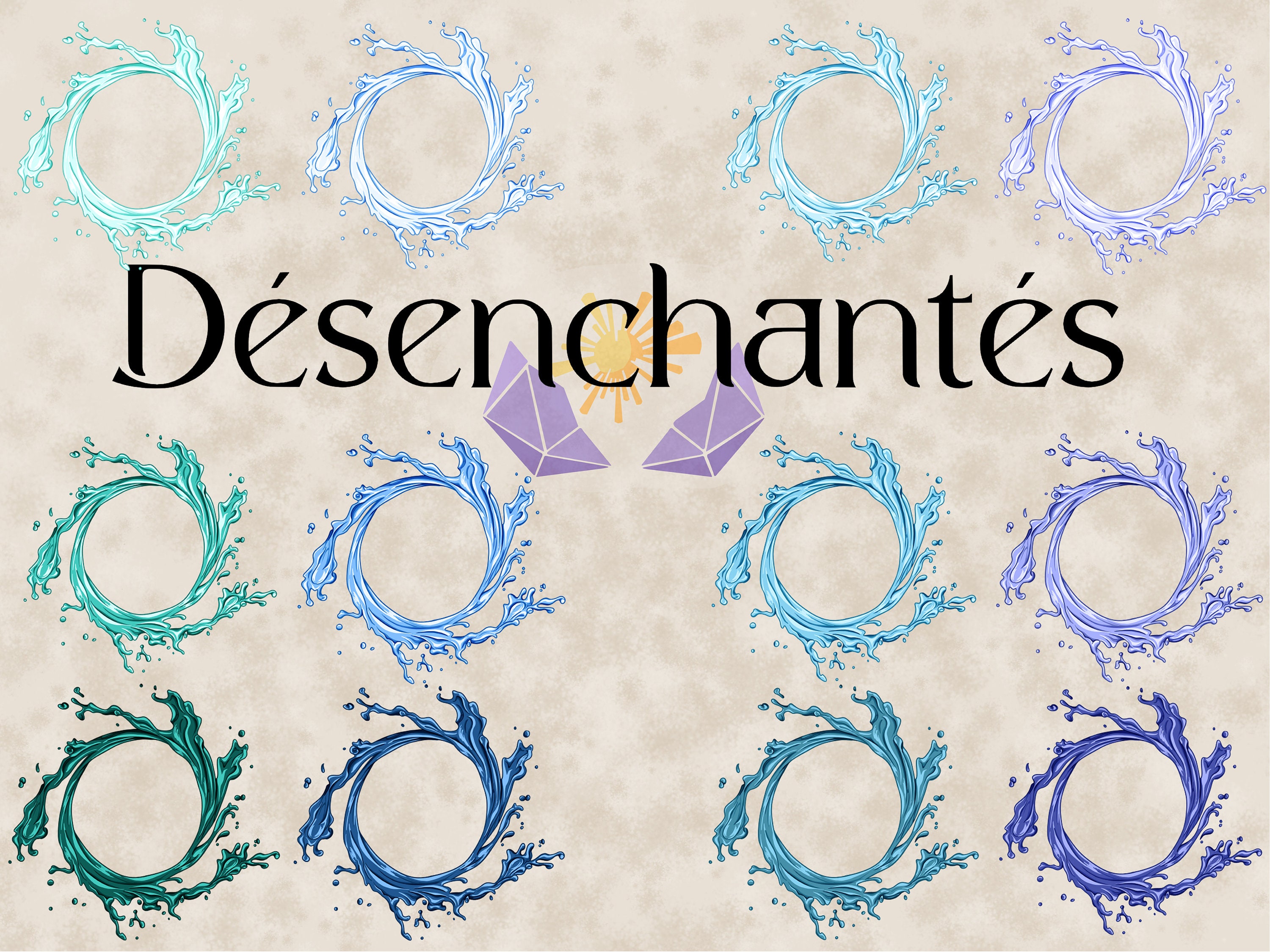 DND Water Token Border, 12 Colors / Foundry / Roll 20 / MTB - Etsy