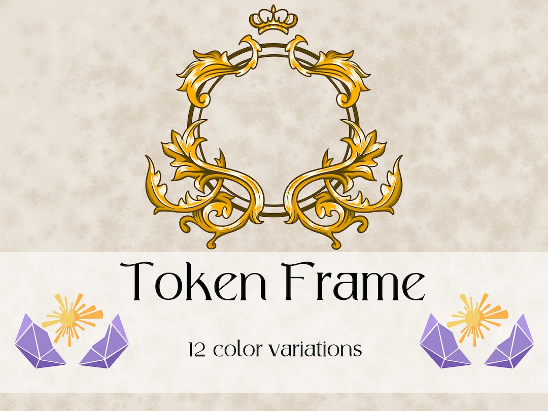 DND Noble Token Border, 12 Colors / Foundry / Roll 20 / MTB - Etsy