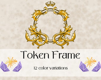 DND Water Token Border, 12 Colors / Foundry / Roll 20 / MTB - Etsy