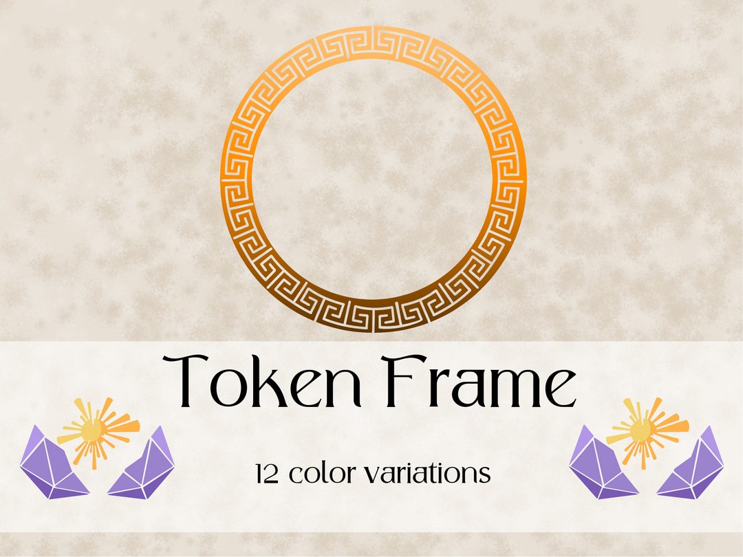 DND Token Border, 12 Colors / Foundry / Roll 20 / VTT - Etsy