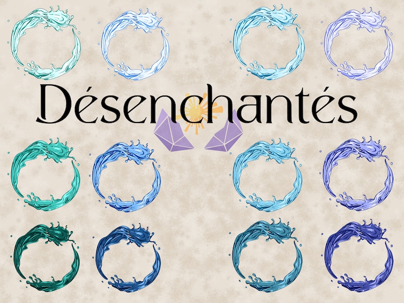 DND Water Token Border, 12 Colors / Foundry / Roll 20 / MTB - Etsy