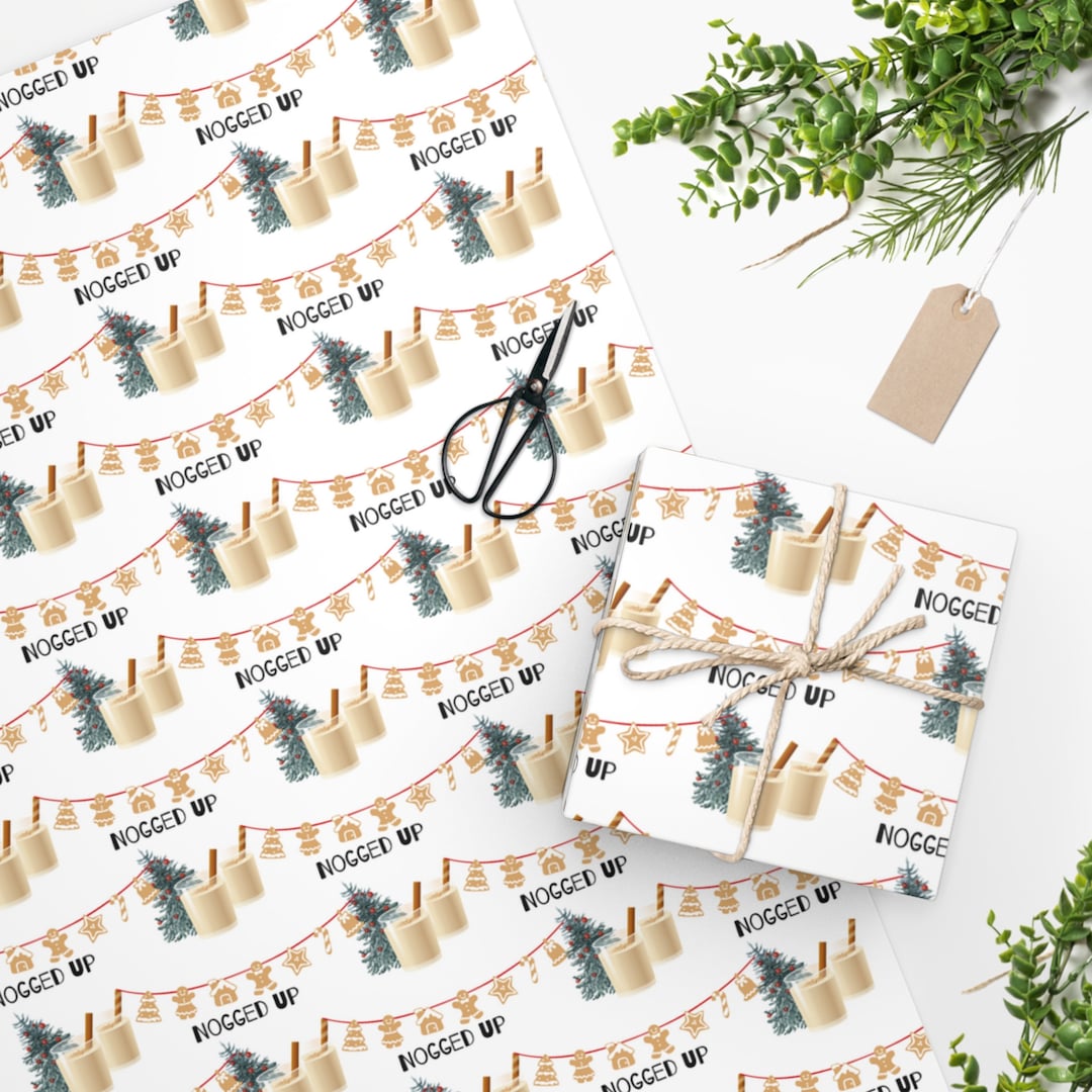 Nogged up Wrapping Paper, Funny Wrapping Paper, Funny Christmas Gift ...