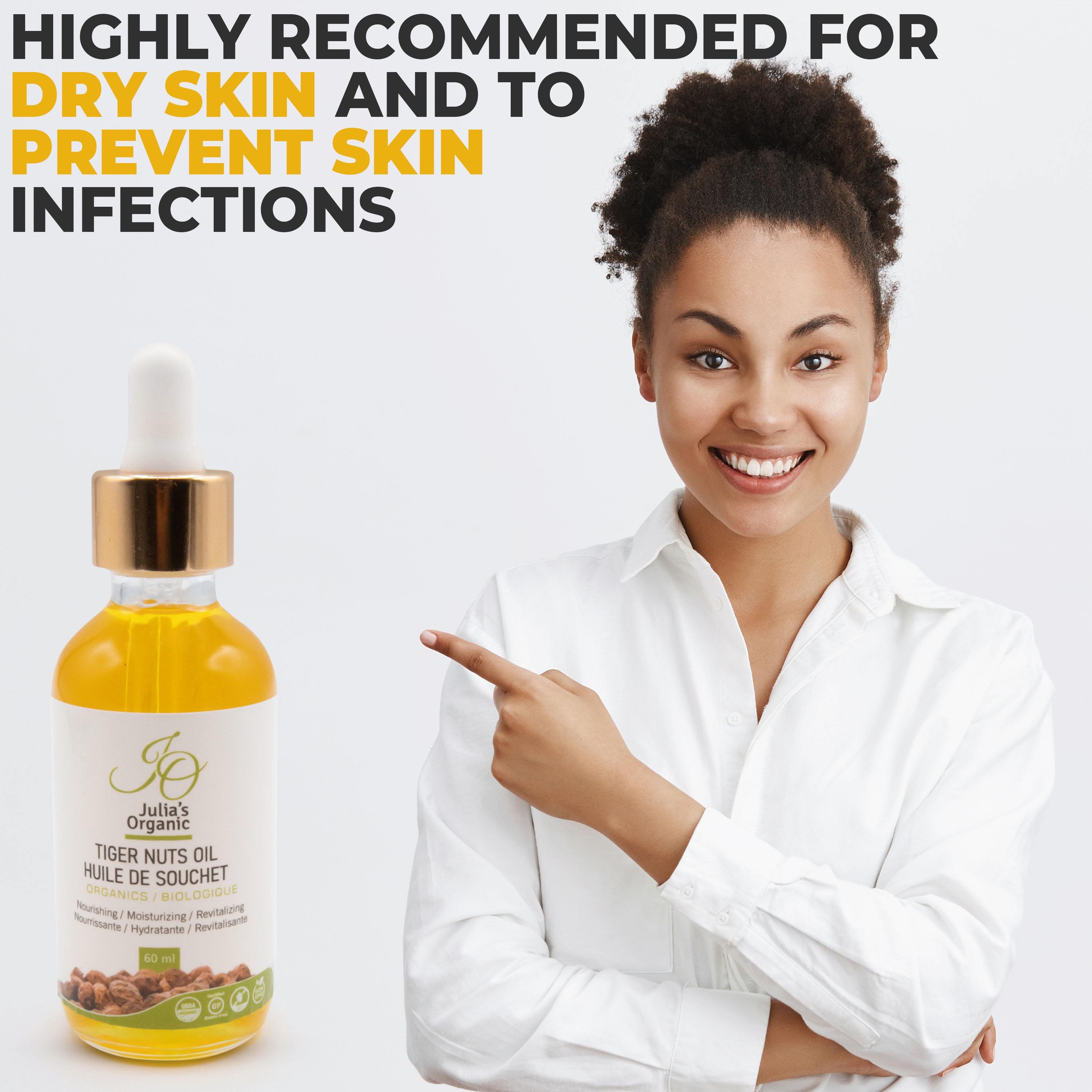 JULIA'S ORGANIC Tiger Nuts Oil 60ml 100% Pure Tiger Nut Raw Oil Cold ...