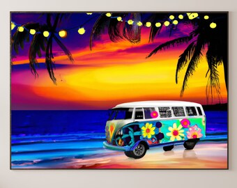 VW Bus Decor Vw Bus Volkswagen Vw Decor Bus VW Bus Print - Etsy