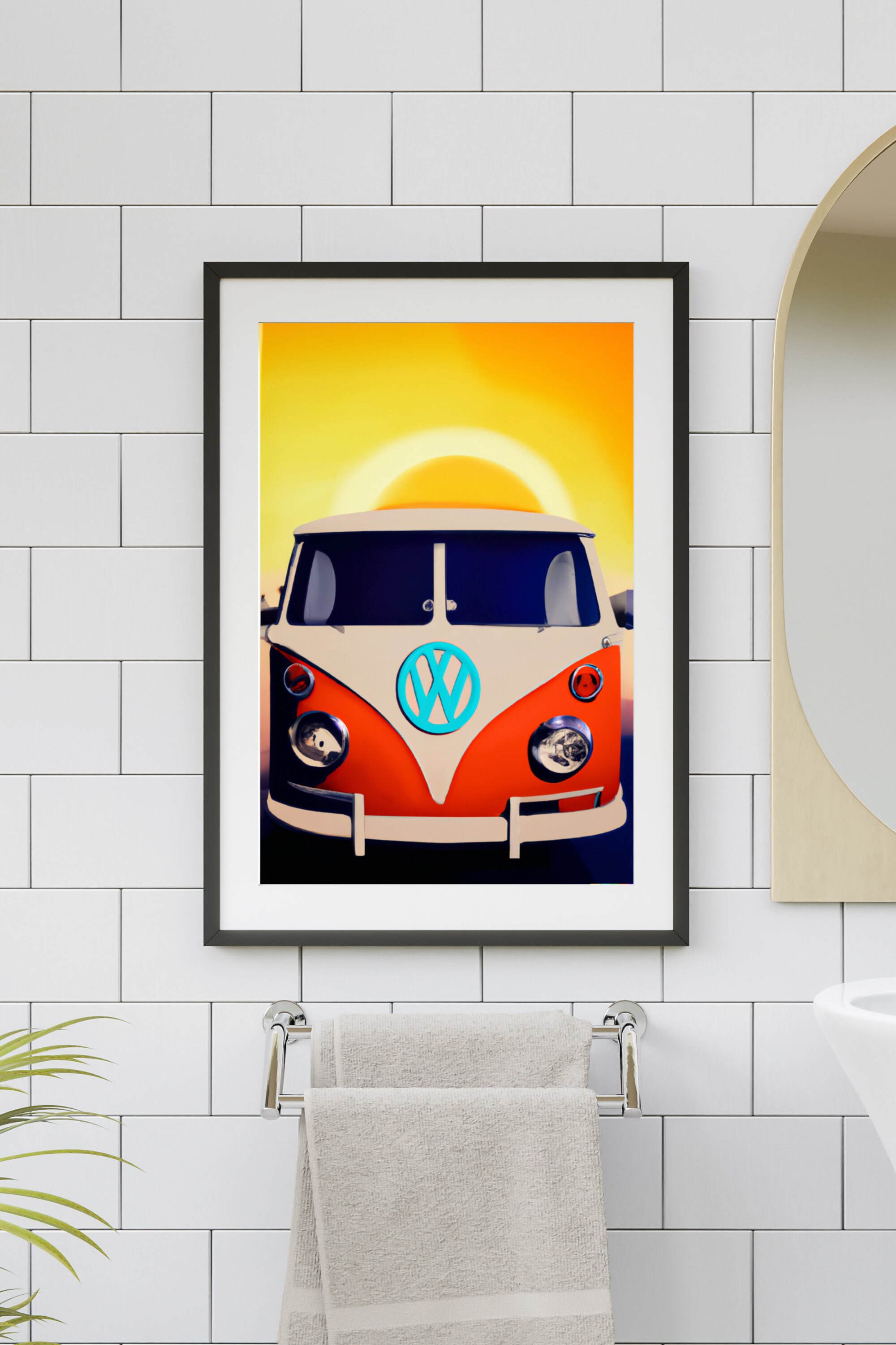 VW Bus Decor, Vw Bus, Volkswagen, Vw Decor Bus, VW Bus Print, Hippie ...
