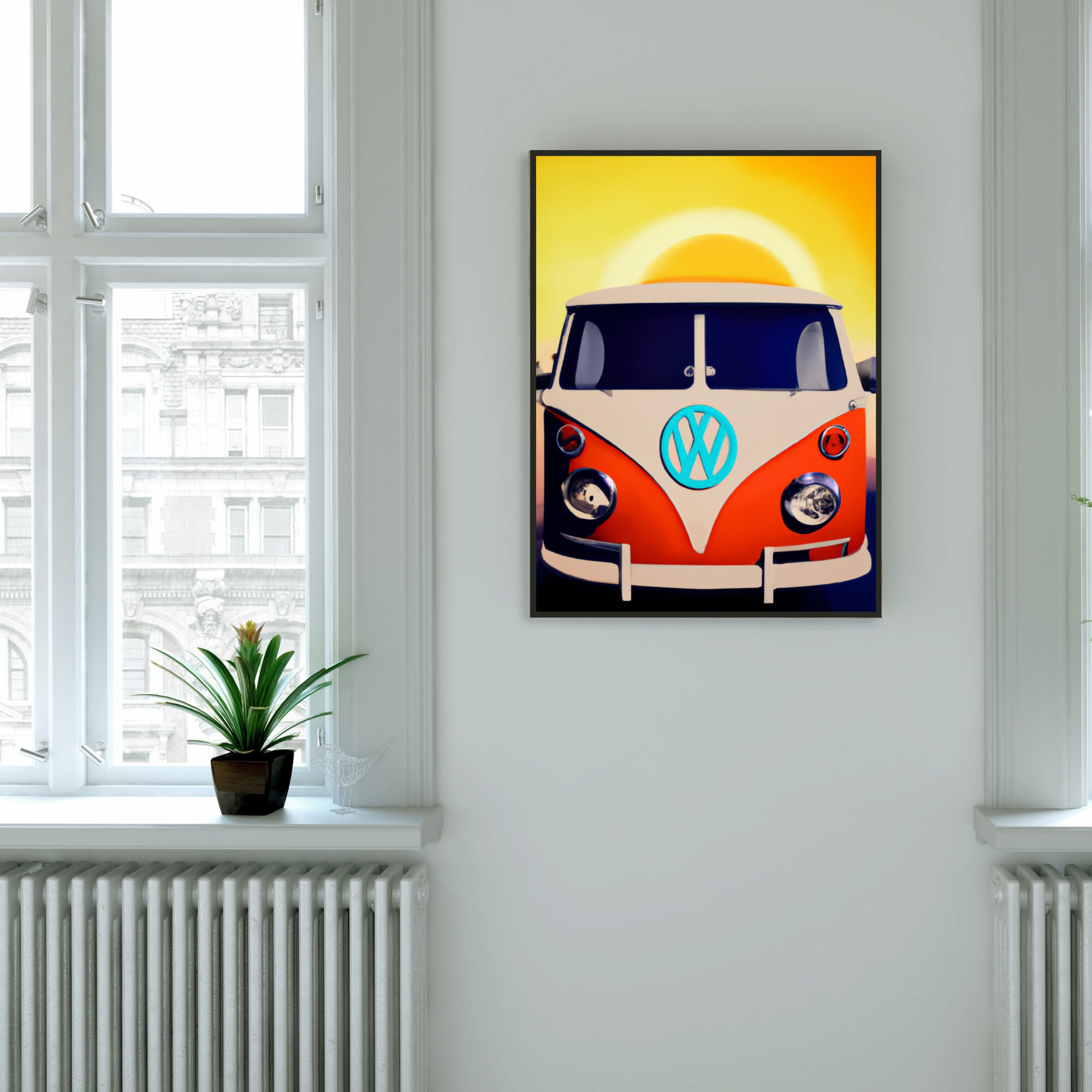 VW Bus Decor, Vw Bus, Volkswagen, Vw Decor Bus, VW Bus Print, Hippie ...