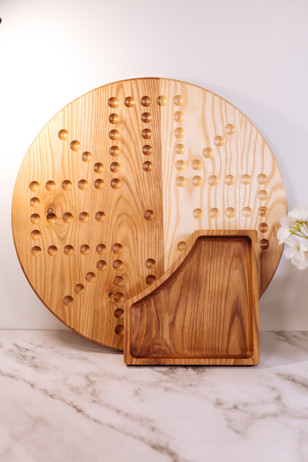 Wahoo 15-inch Game Board Made of Hand-selected Ash Hardwood W/ Matching ...