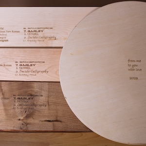 Ash Hardwood Game Board, Wahoo 15-inch Diameter Board W/ Matching ...