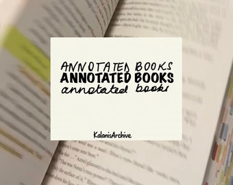 Annotated and Illustrated Books - Etsy