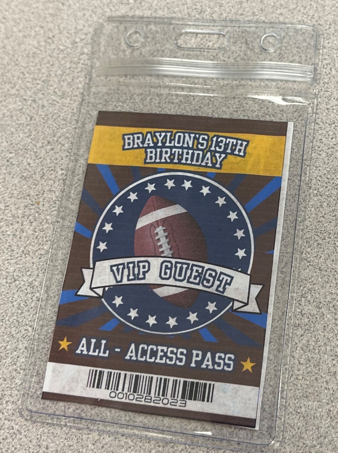 VIP Pass Birthday Invitation Insert - Etsy
