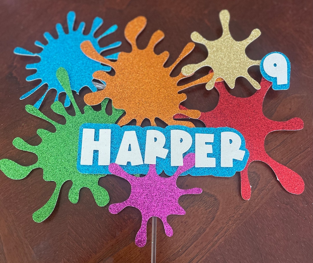 Glow Party Glitter Cake Topper - Etsy