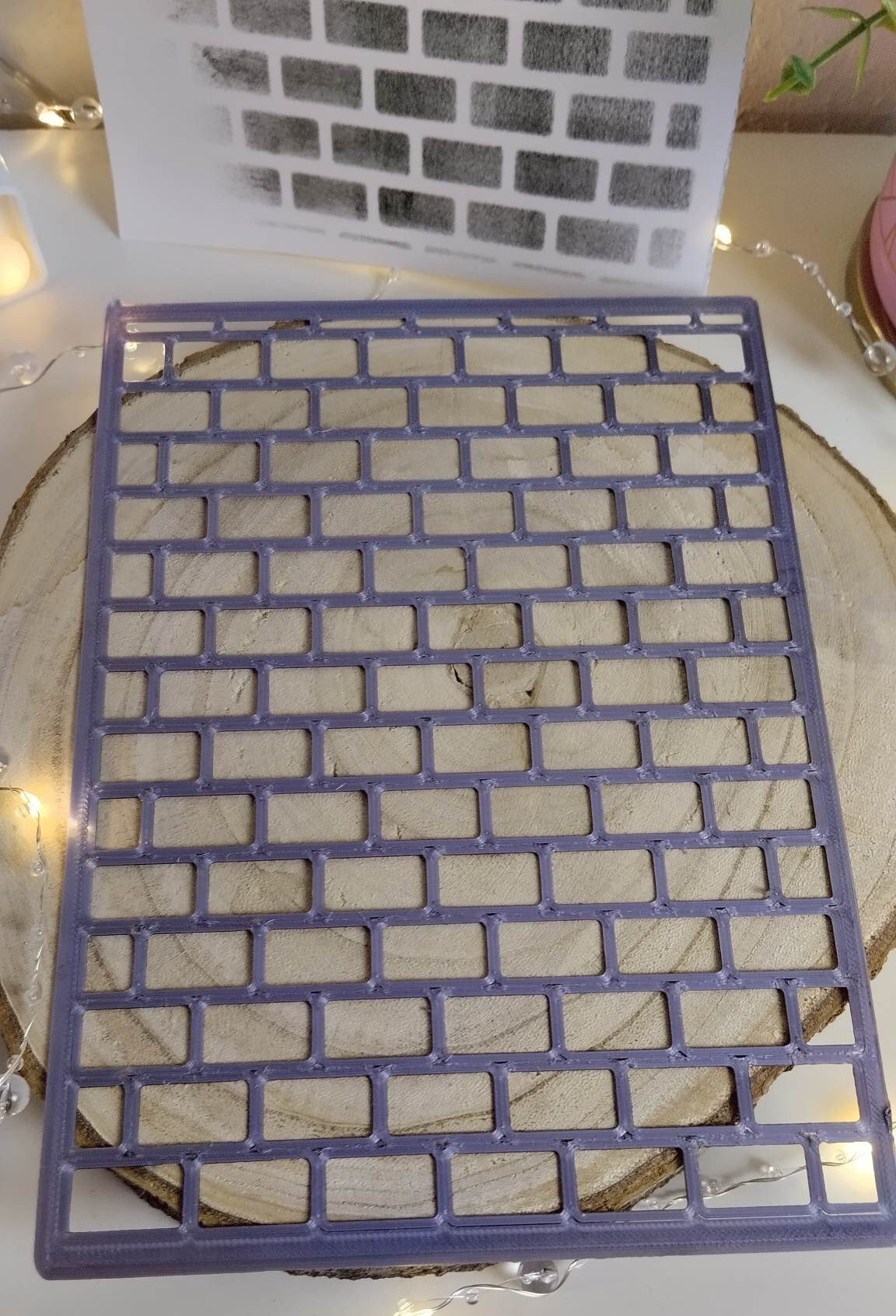 Ziegel Wand Schablone I Stencil I DIY I Basteln - Etsy.de