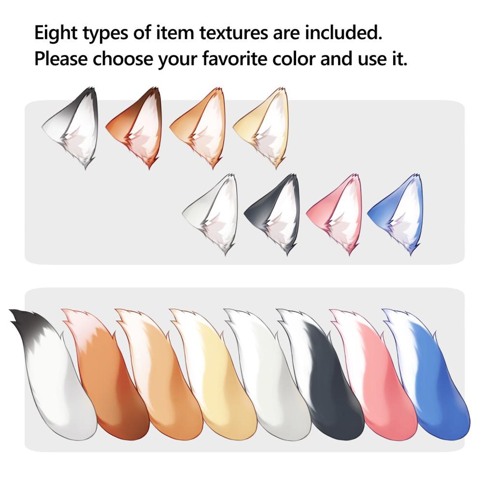 Swaying Tail & Ears Set | Vtuber Asset | Live2d Item - Etsy