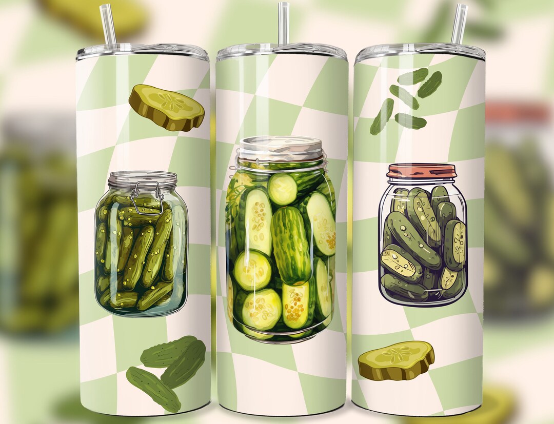 Pickle 20 Oz Skinny Tumbler Sublimation Design Digital Download PNG ...