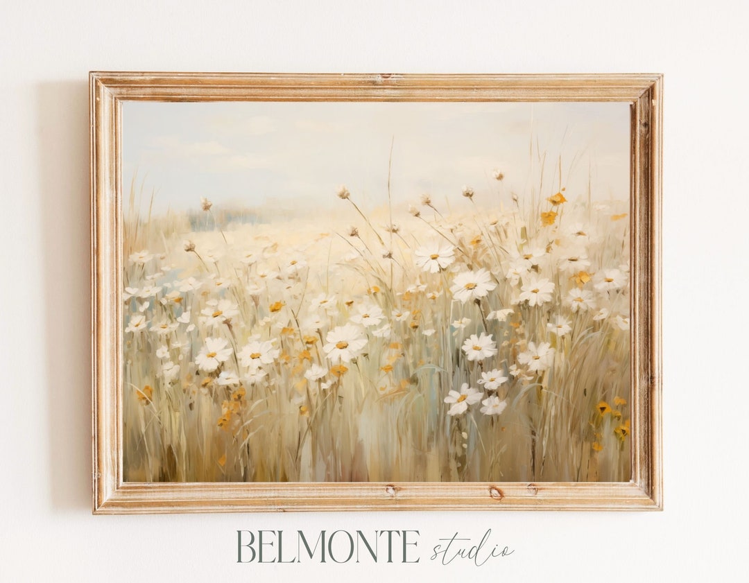 Spring Art Vintage Decor Spring Wall Art Wildflowers Print Easter ...