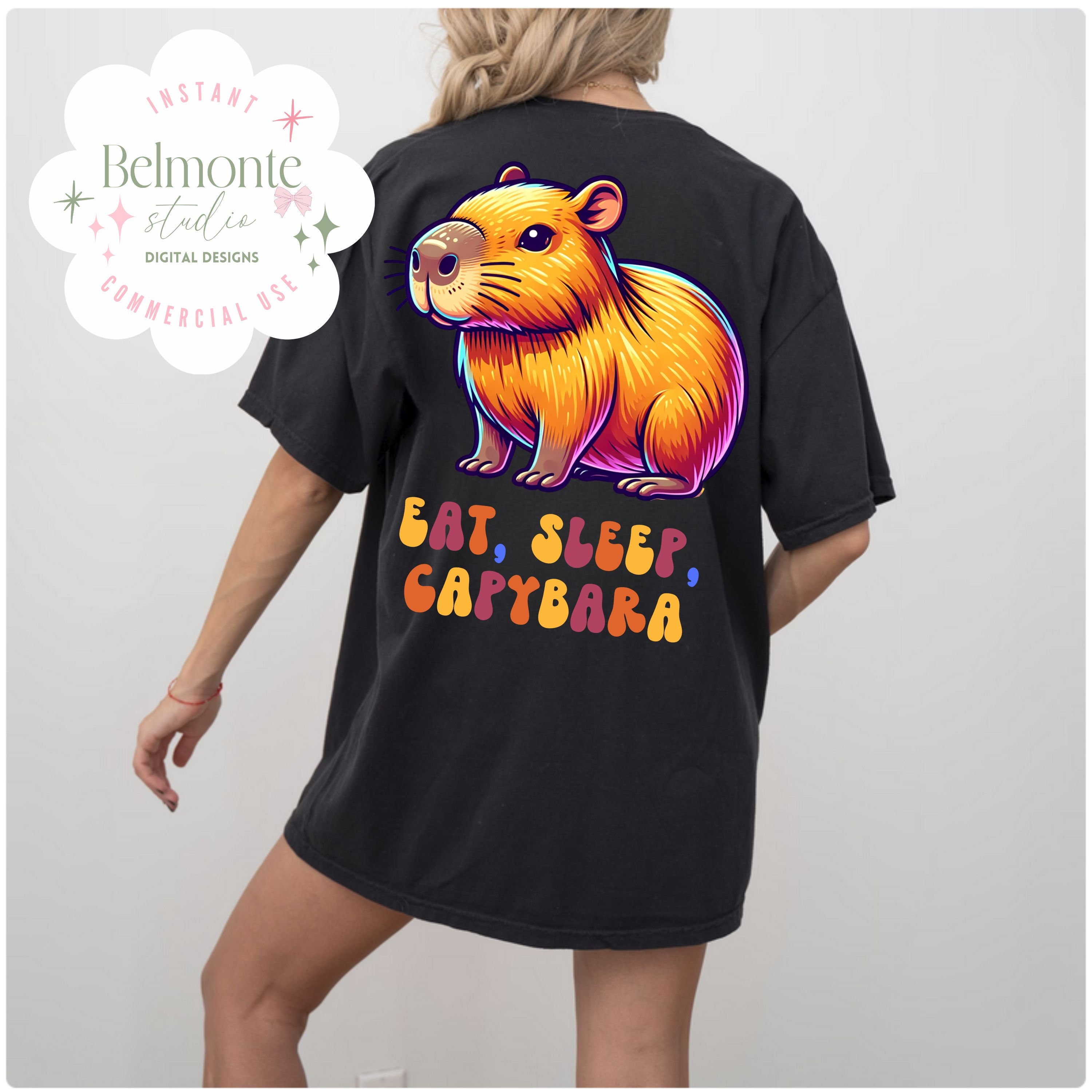 Capybara Png Spring Png Capybara Shirt Png Trendy Png Capybara Girly ...