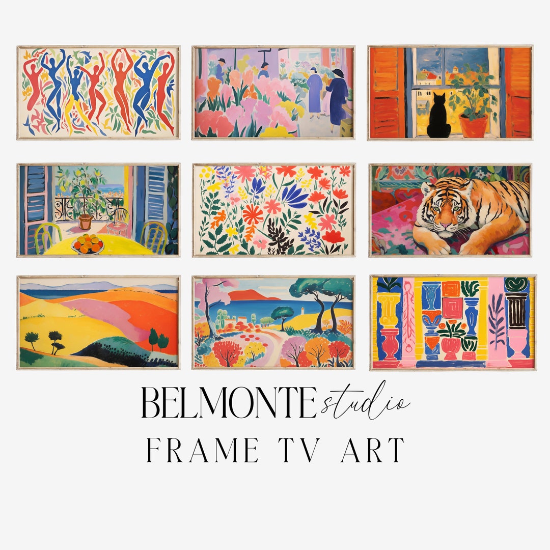 Matisse Samsung Frame TV Art Maximalist Decor Modern Farmhouse TV Art ...