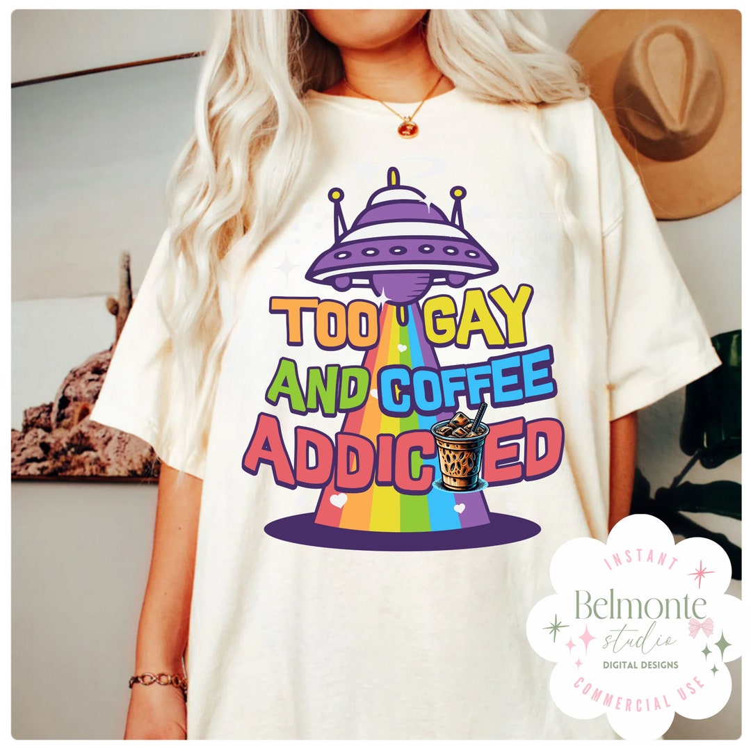 Gay Coffee Png Lesbian Png Funny Gay Clipart Coffee Png Sublimation ...